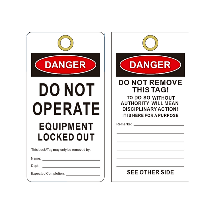 Do Not Operate - Equipment Lockout Out
