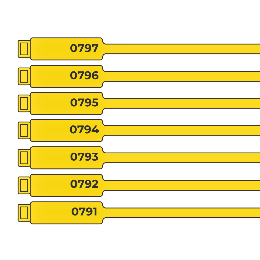 Archford 7 Inch Numbered Tag Packs | Fast Shipping | Great Price